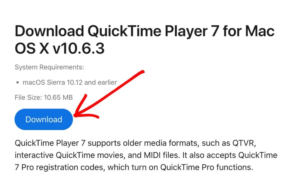 QuickTime: Ứng dụng xem phim, nghe nhạc trên Windows và Mac